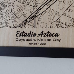 Estadio Azteca Wall Art: Laser Engraved Wood, Club America Gift - Etsy
