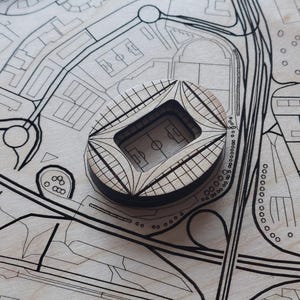 Estádio Do Sport Lisboa E Benfica Wall Art: Laser Engraved Wood, S.L ...