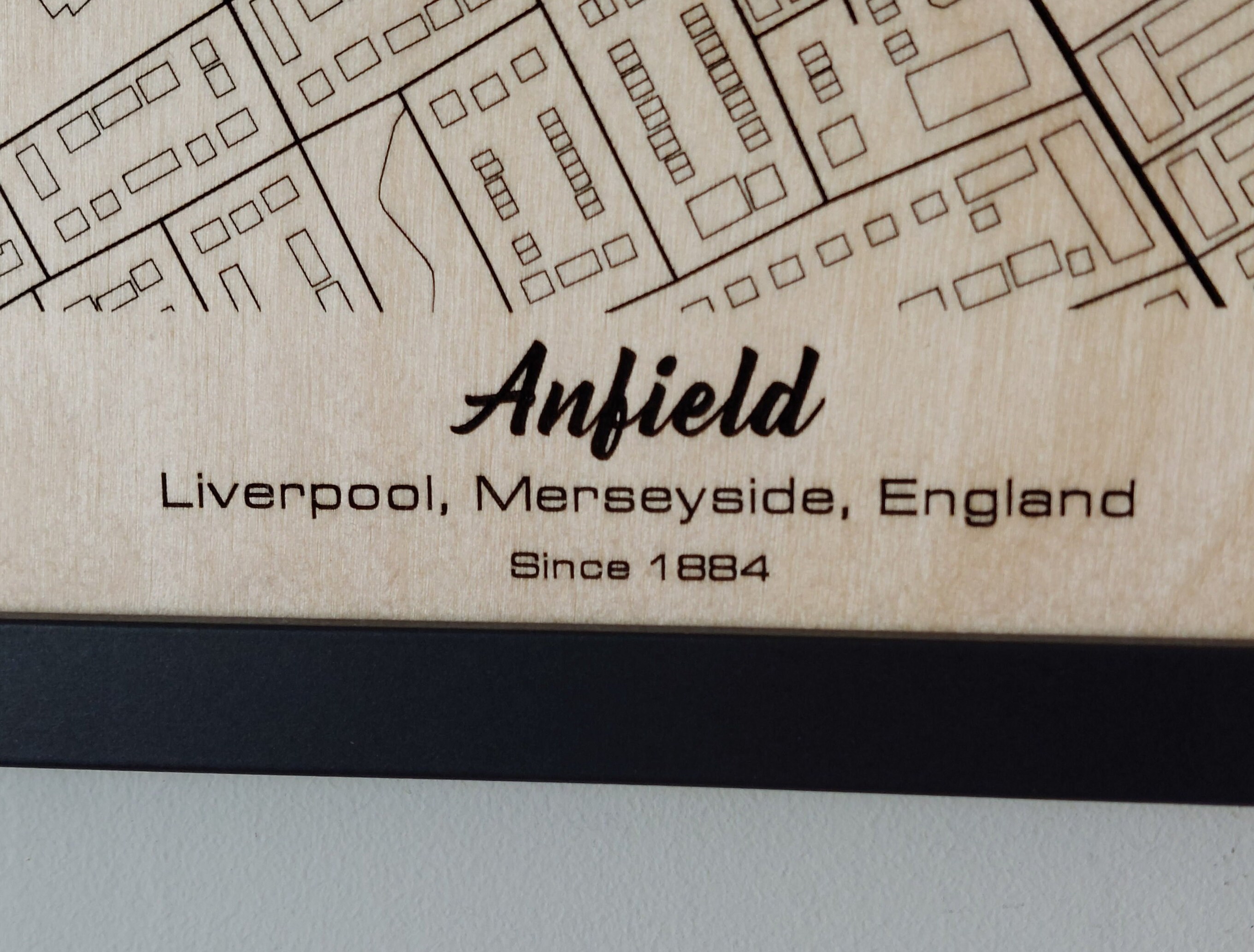 Anfield Stadium Wall Art: Laser Engraved Wood, Liverpool FC Gift - Etsy