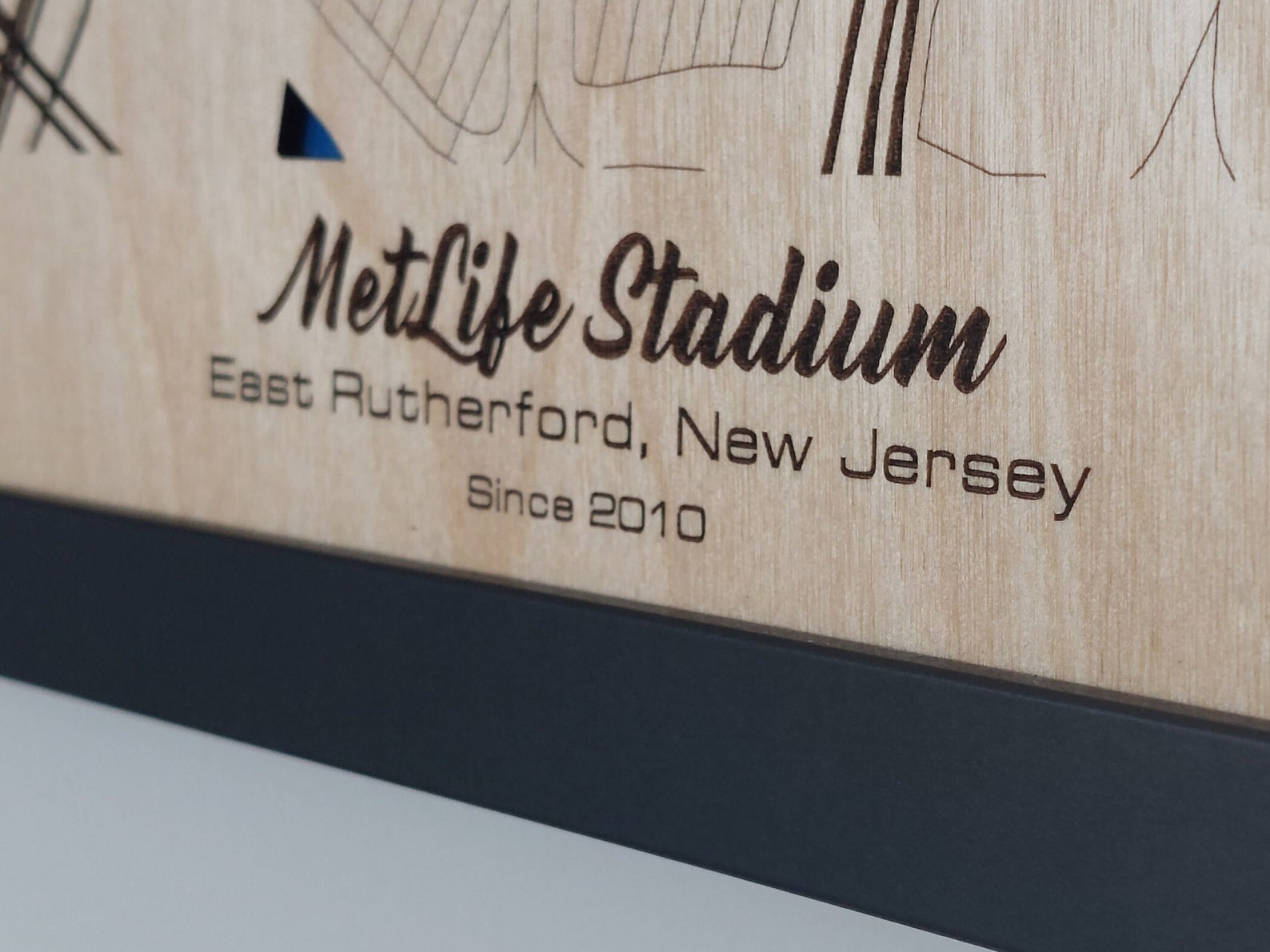 Metlife Stadium Wall Art Home of the New York Giants / New - Etsy