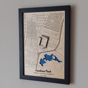 Goodison Park Wall Art | Home of Everton FC | 3D Multi Layered | Laser ...