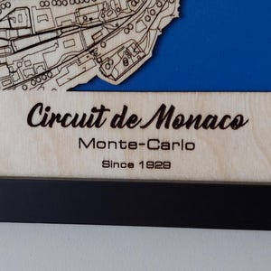 Circuit De Monaco Wall Art | F1 Monaco GP | Laser Engraved Wood ...