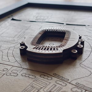 Etihad Stadium Wall Art: Laser Engraved Wood, Manchester City FC Gift ...