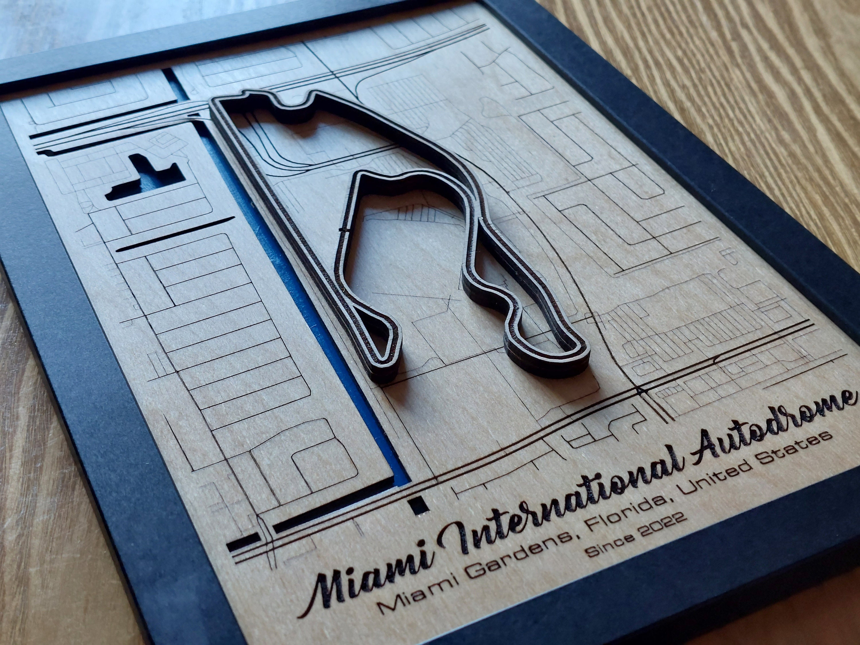 Miami International Autodrome Wall Art F1 Miami GP Laser - Etsy