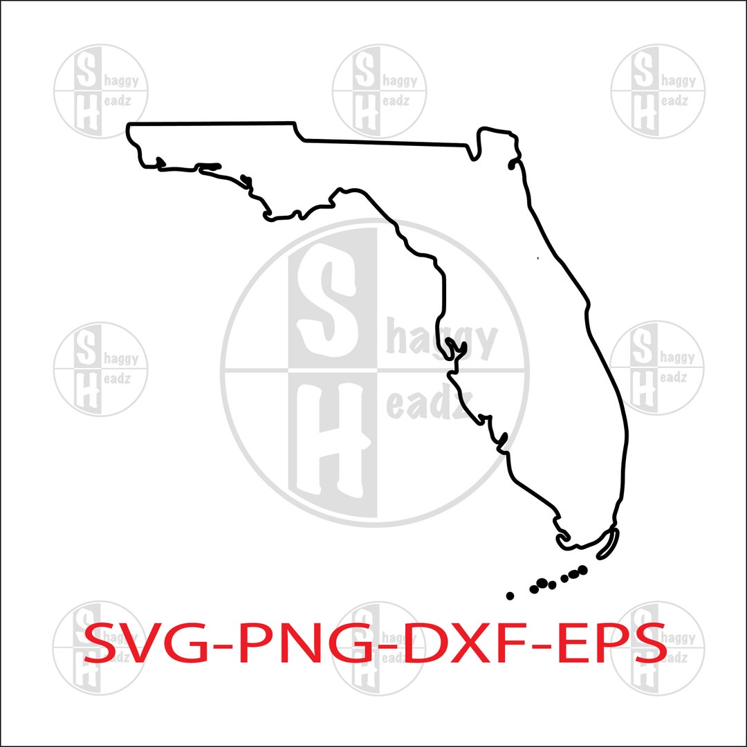 Florida Outline SVG Files | Florida Cut Files | Florida Clip Art ...