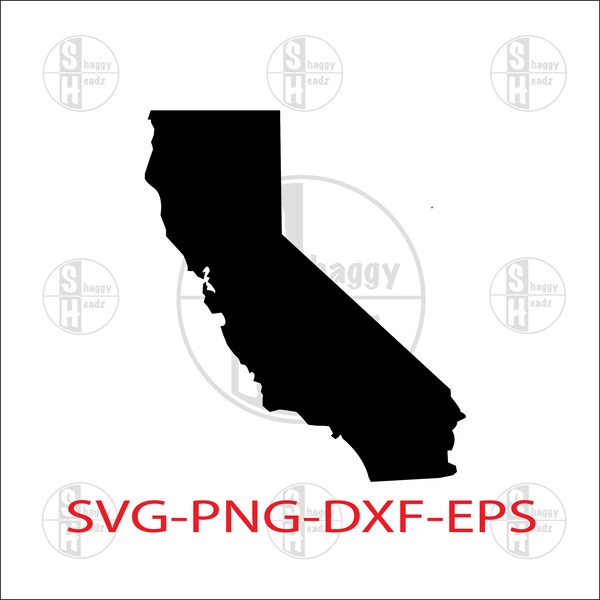 Map of California - Etsy