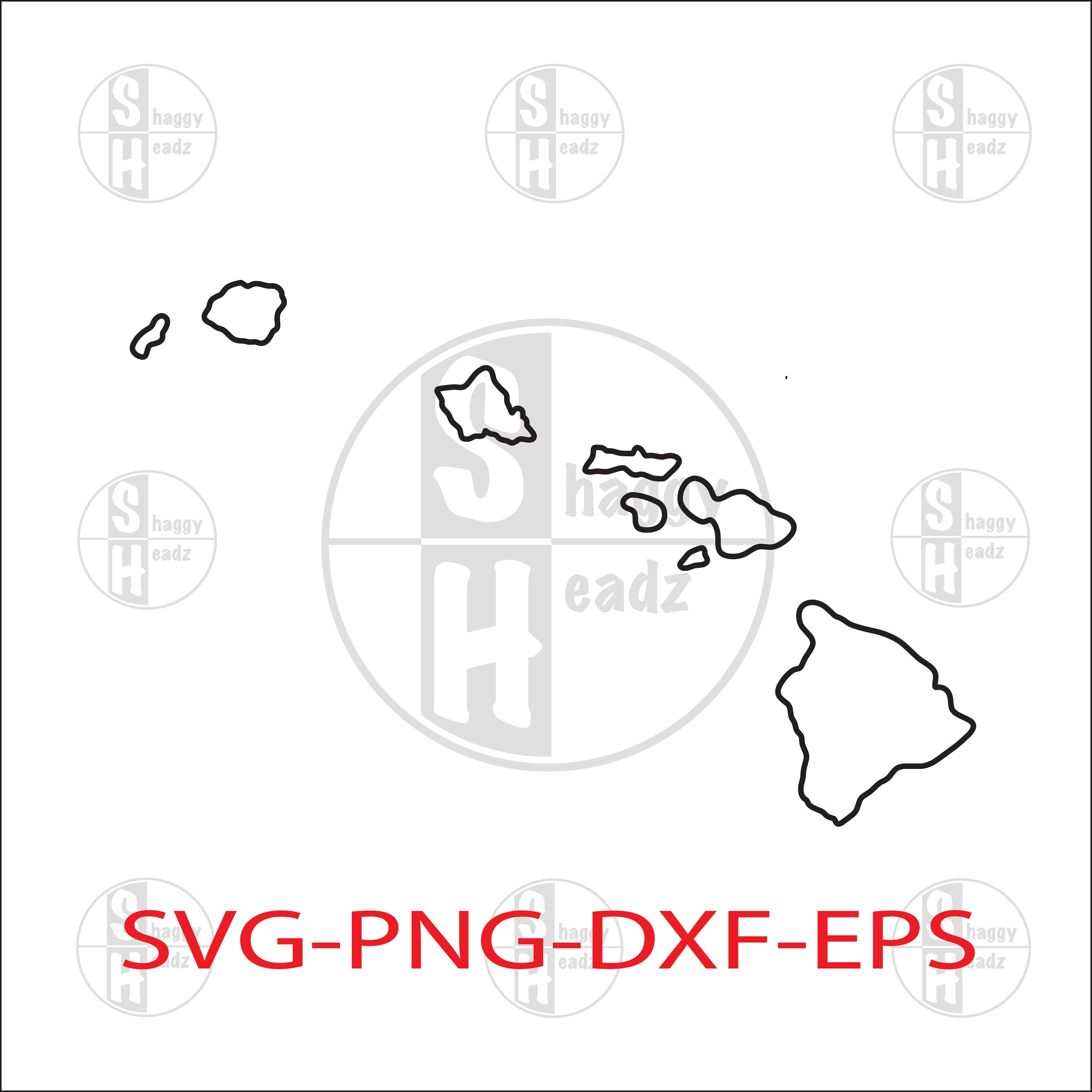 Hawaii Outline SVG Files | Hawaii Cut Files | Hawaii Clip Art | Hawaii ...