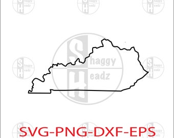 Kentucky Outline SVG Files | Kentucky Cut Files | United States of ...