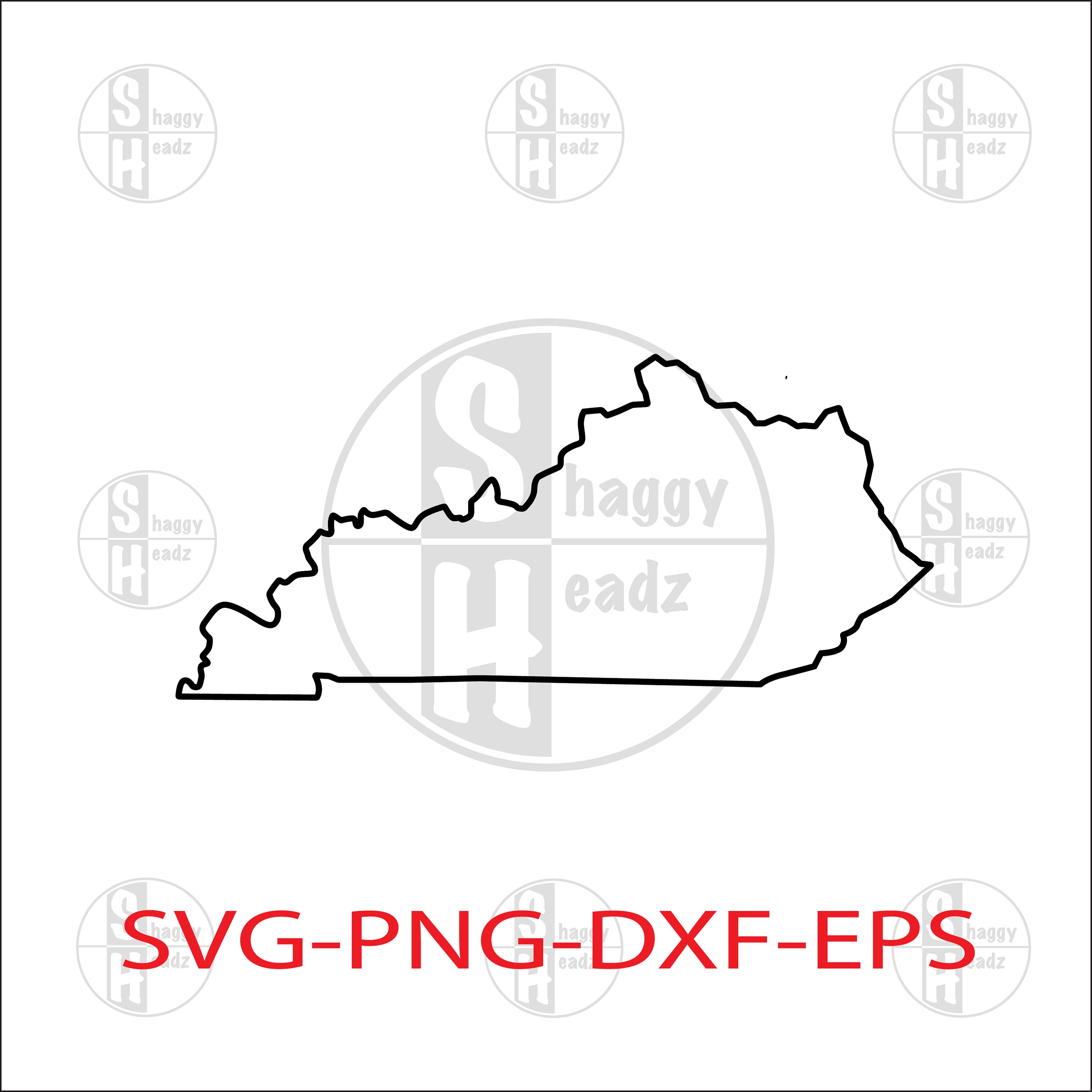 Kentucky Outline SVG Files Kentucky Cut Files Kentucky Clip Art ...