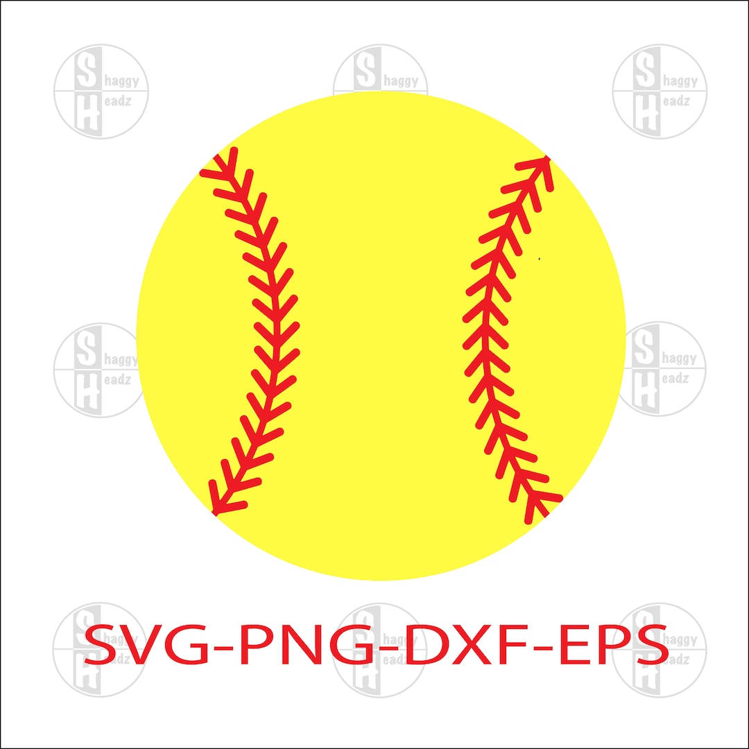 Softball SVG Files Sports Cut Files Softball Silhouette Cut Files ...