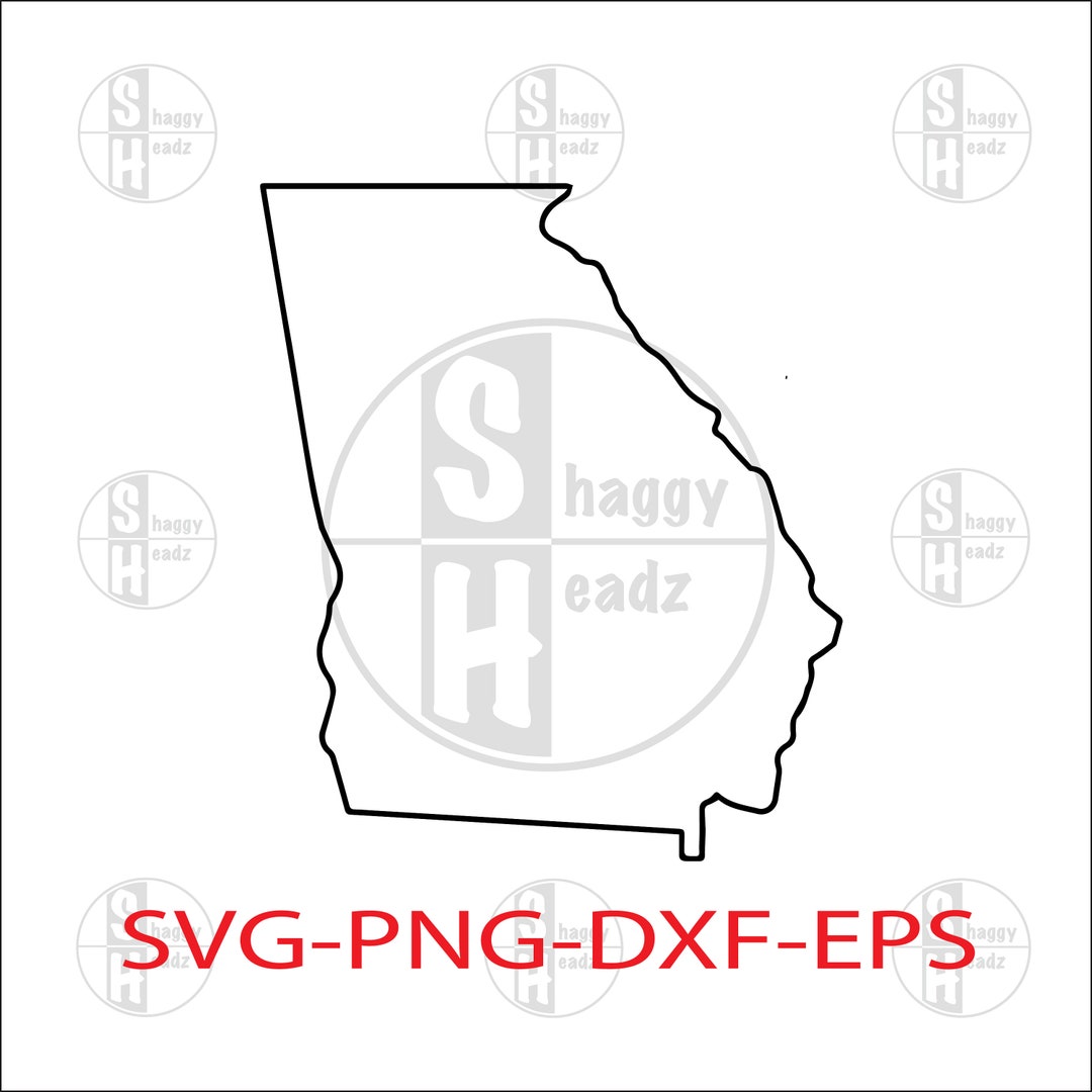 Georgia Outline SVG Files | Georgia Cut Files | Georgia Clip Art ...