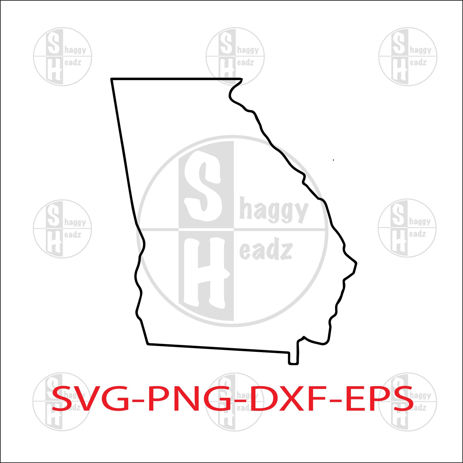 Georgia Outline SVG Files Georgia Cut Files Georgia Clip Art Georgia ...