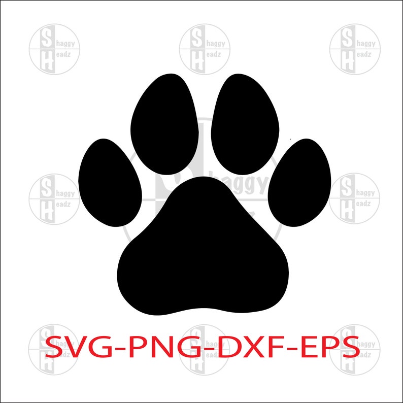 Dog Paw Print Svg, Dog Svg, Paw Svg, Animal Svg, Animal Print, Dog Paw ...