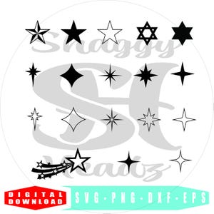 Stars SVG Bundle | Stars SVG | Sparkle Svg | Star Clipart | Twinkle ...