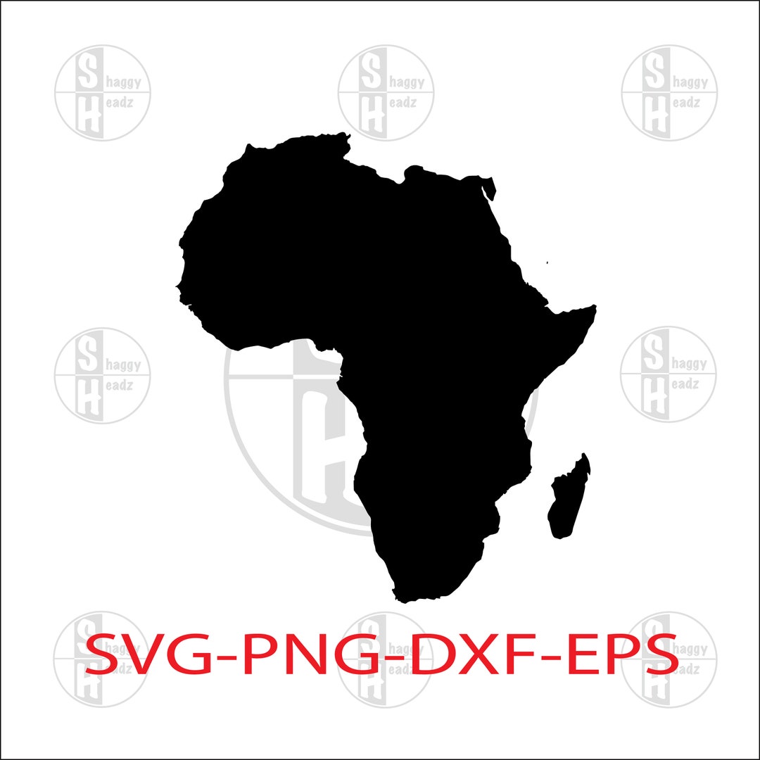 Africa Svg Africa Cut Files Africa Clip Art Africa Map Svg Africa Png ...