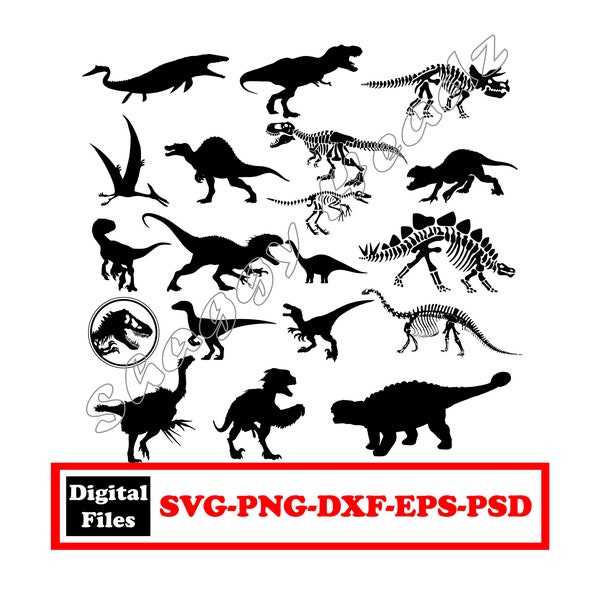 Dinosaur Dxf - Etsy