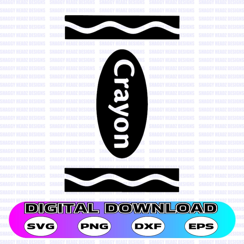 Crayola Crayon Bow Svg - Etsy