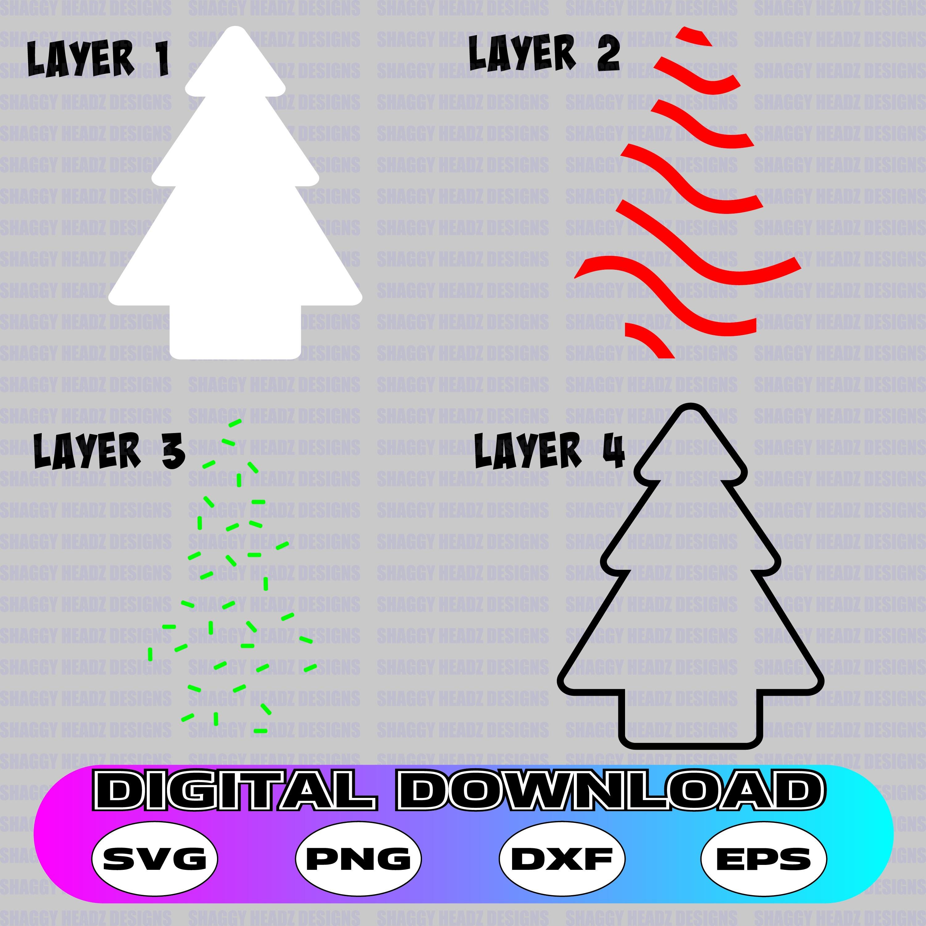 Christmas Tree Cake SVG: Merry Christmas Clipart (digital Download) - Etsy