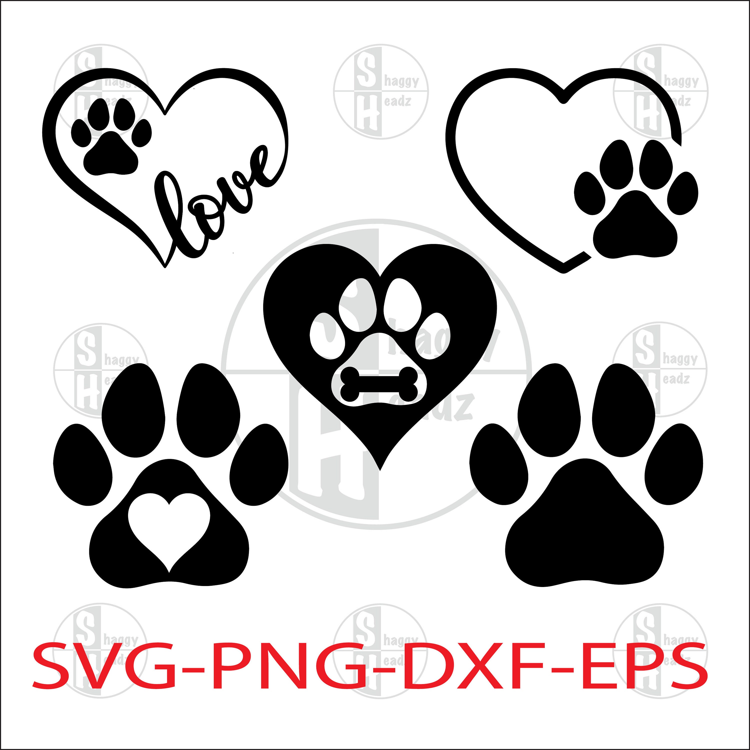 Dog Paw Print Svg, Dog Svg, Paw Svg, Animal Svg, Animal Print, Dog Paw ...
