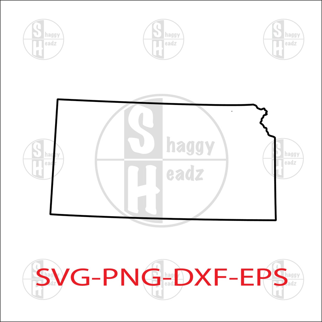 Kansas outline clip art