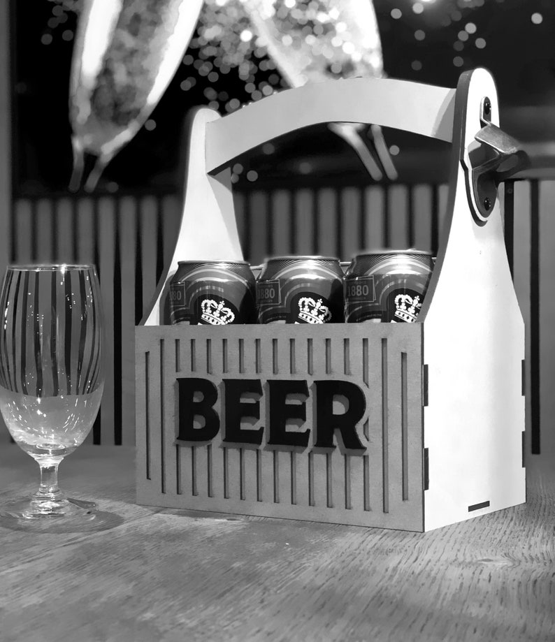 Beer Caddy 6-pack Beer Carrier Laser Cut Files 6 Mm 5mm - Etsy
