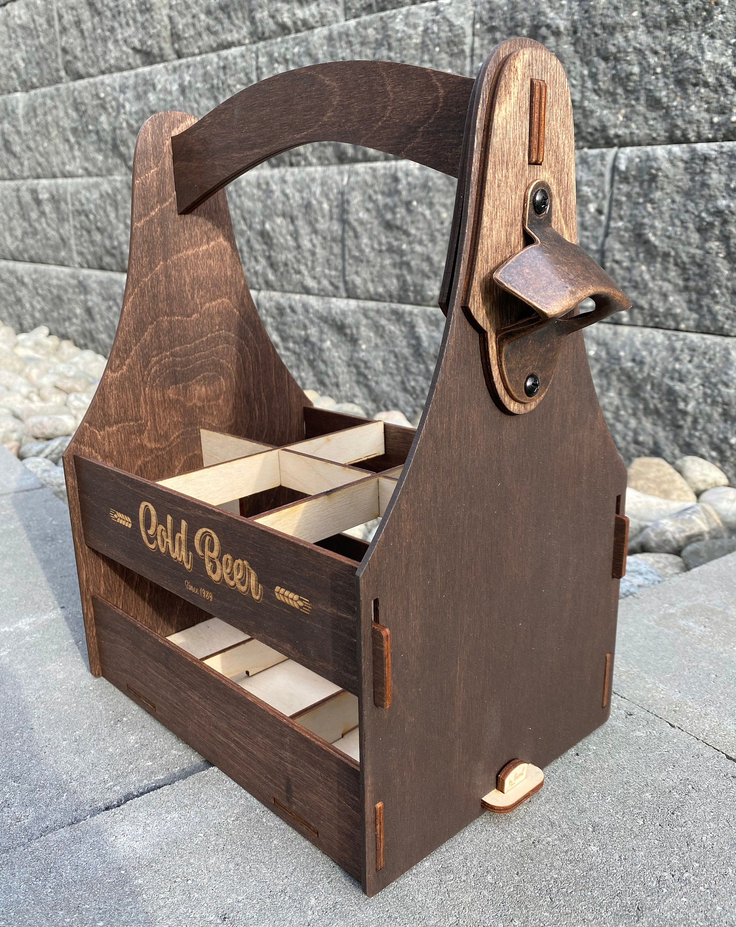 Beer Caddy | 6-pack Beer Carrier| Laser Cut Files | 4mm - Etsy