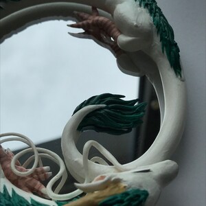 Haku the Dragon Mirror / Trinket Dish 1 of 1 - Etsy