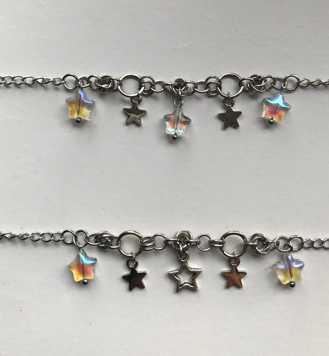 Chained Star Necklace Adjustable From Choker to Necklace - Etsy