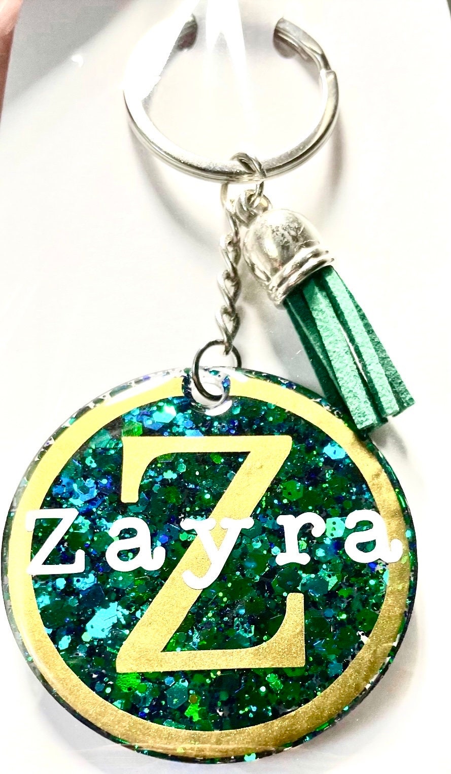 Handcrafted Glitter Sparkle Resin Keychain Personalized Custom - Etsy