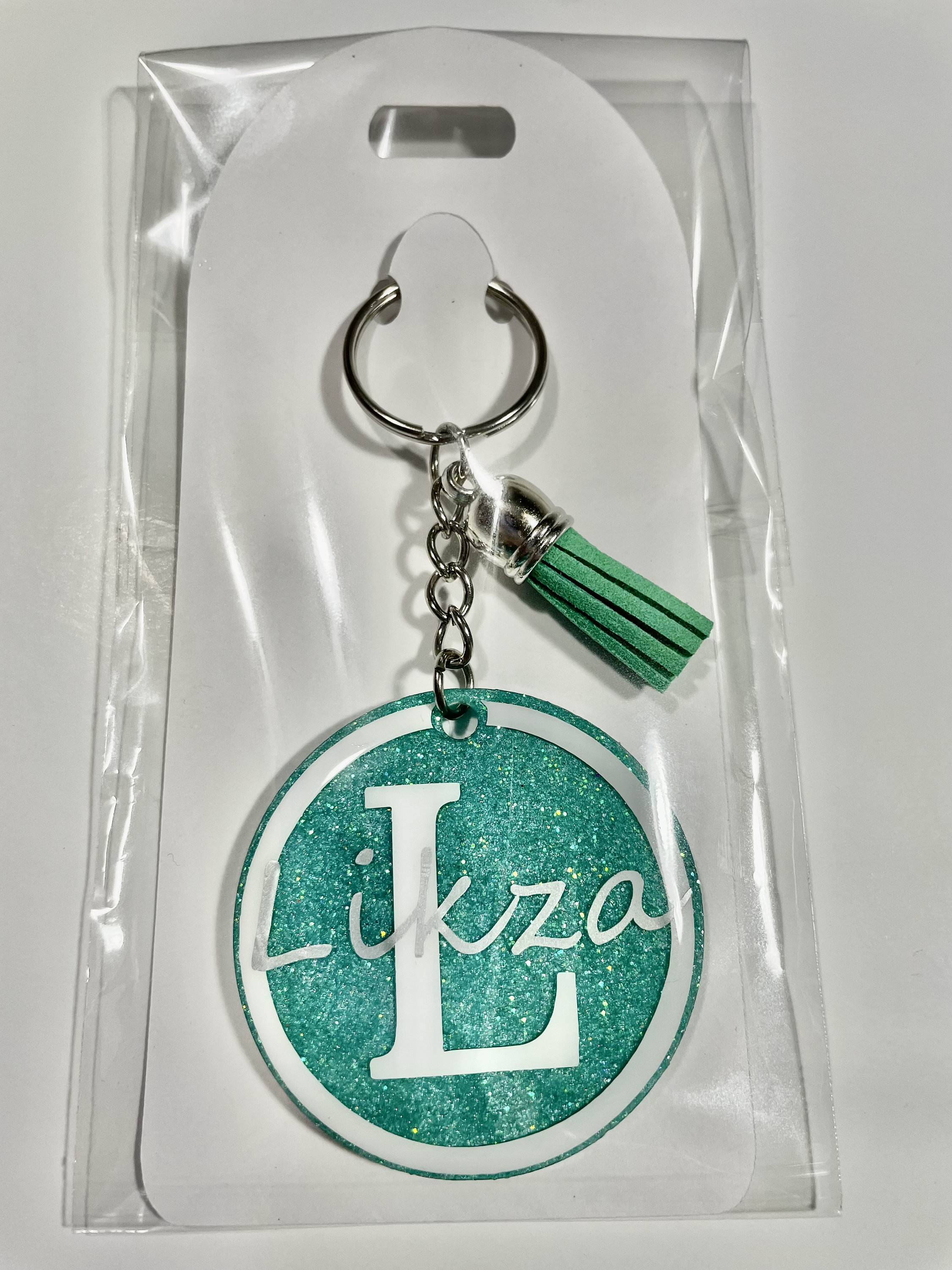 Handcrafted Glitter Sparkle Resin Keychain Personalized Custom - Etsy