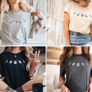 Moon Phase Sweatshirt, Moon Phases Shirt, Moon Shirt, Celestial Shirt ...