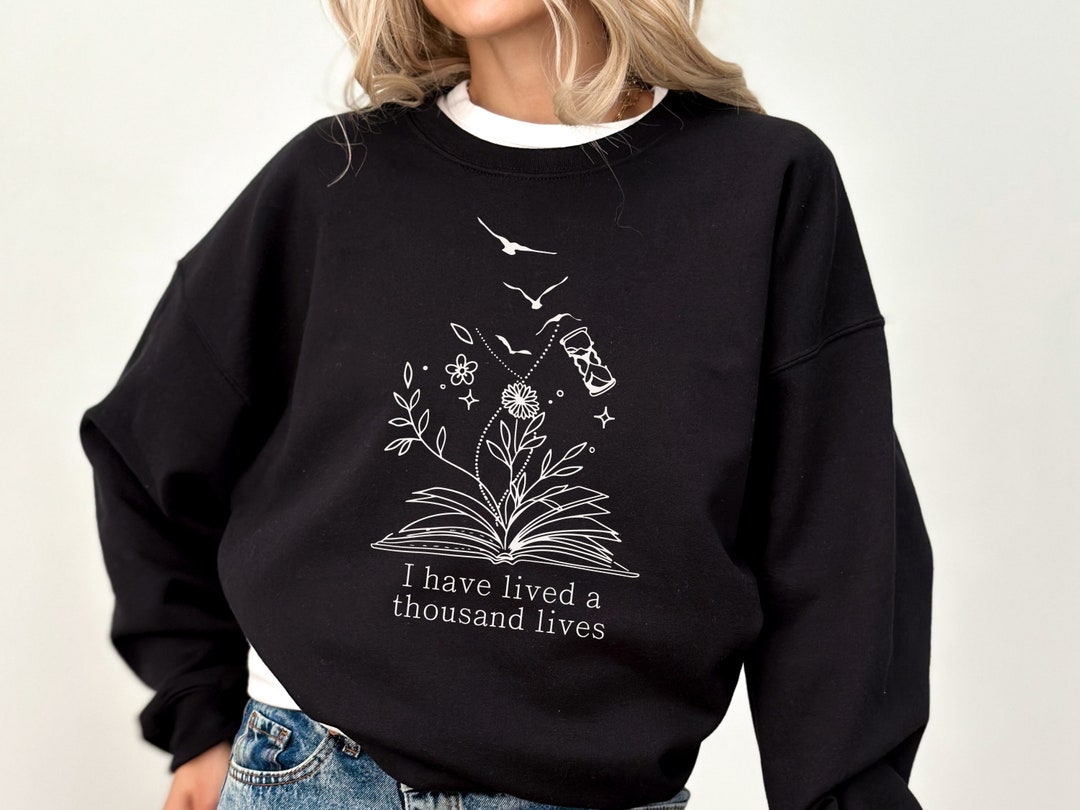 Book Sweatshirt for Women, Book Lover Gift Shirt, Booktrovert ...