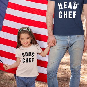 Head Chef Sous Chef Shirt, Dad and Son Shirt, Mommy and Me Shirt, Dad ...