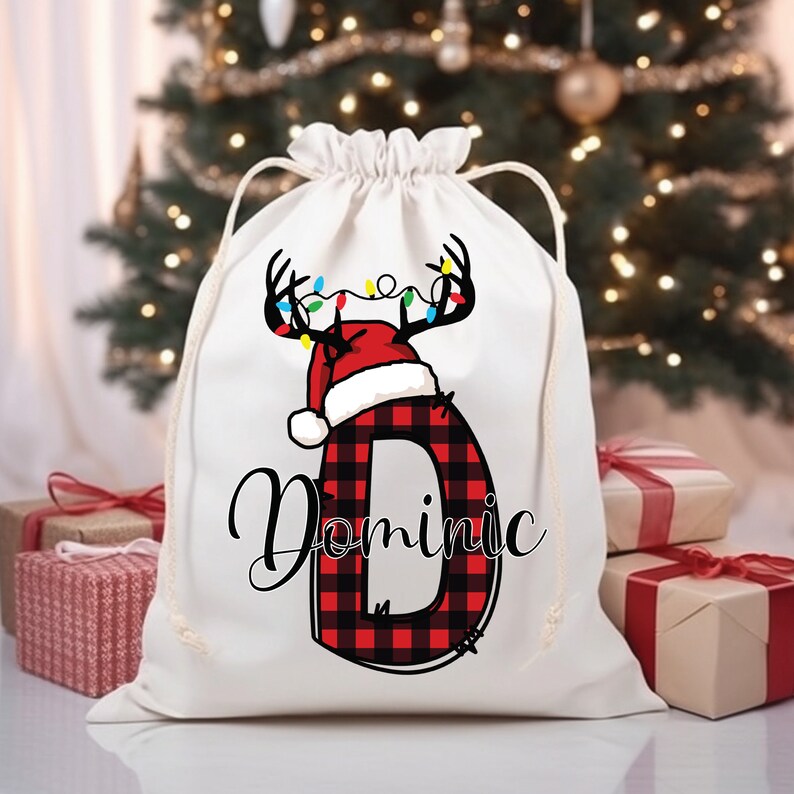 Custom Santa Sack, Personalized Christmas Sack, Christmas Gift Sack ...