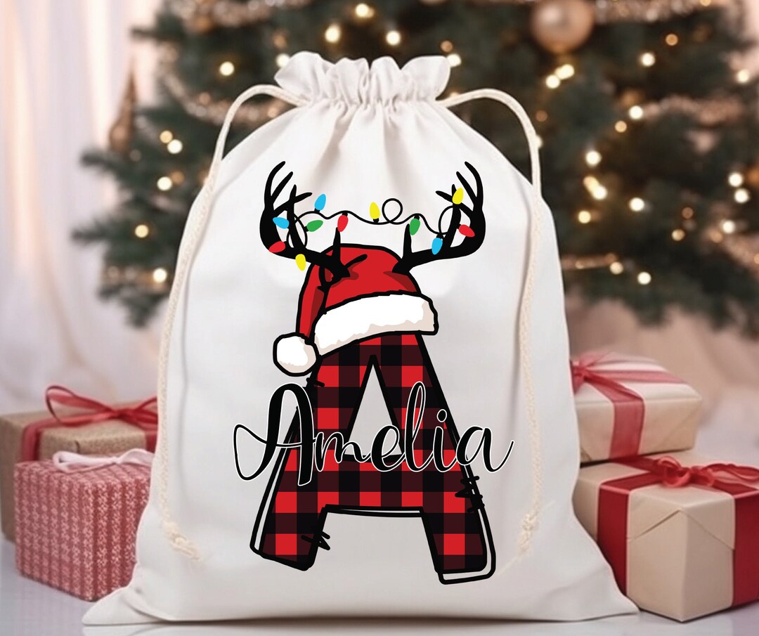 Custom Santa Sack, Personalized Christmas Sack, Christmas Gift Sack ...
