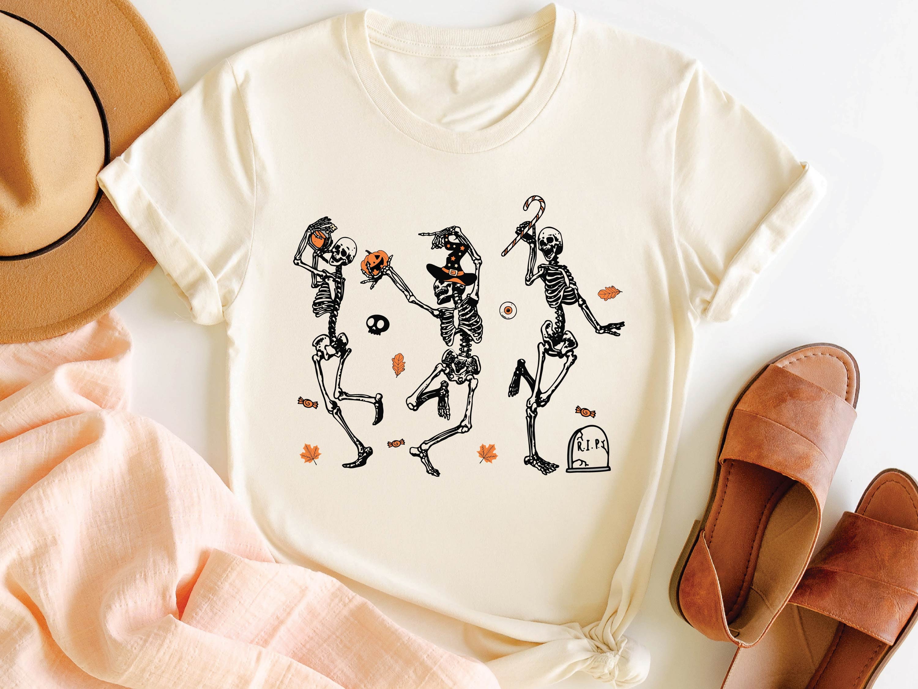 Dancing Skeletons Shirt Funny Skeleton Shirt Funny Halloween - Etsy