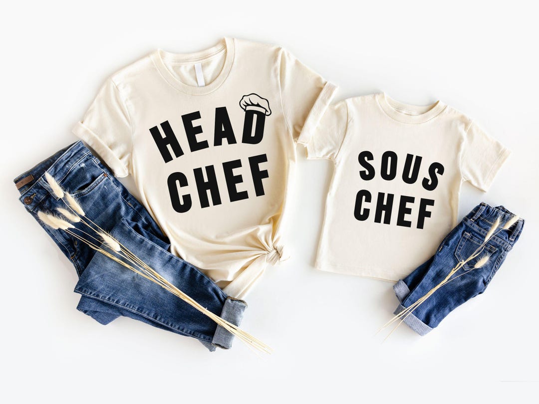 Head Chef Sous Chef Shirt, Dad and Son Shirt, Mommy and Me Shirt, Dad ...