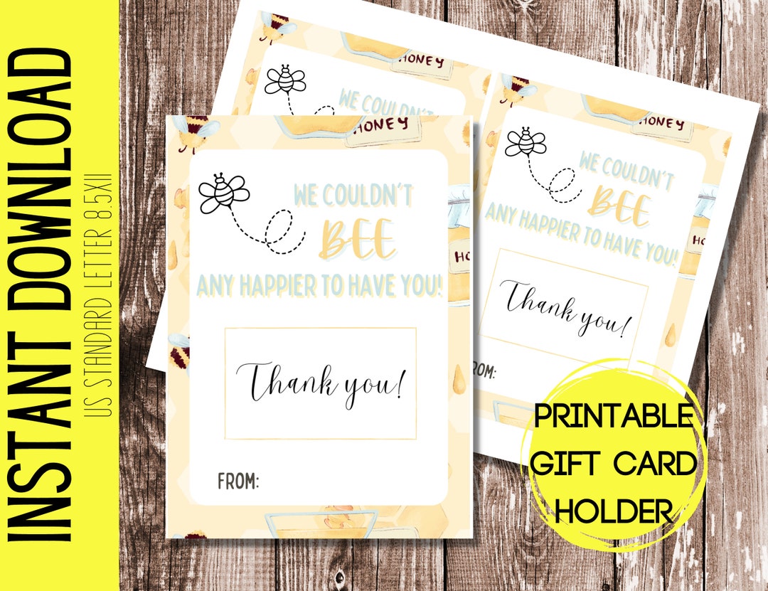 Employee Appreciation Gift | Gift Card Holder | Printable Gift Card ...
