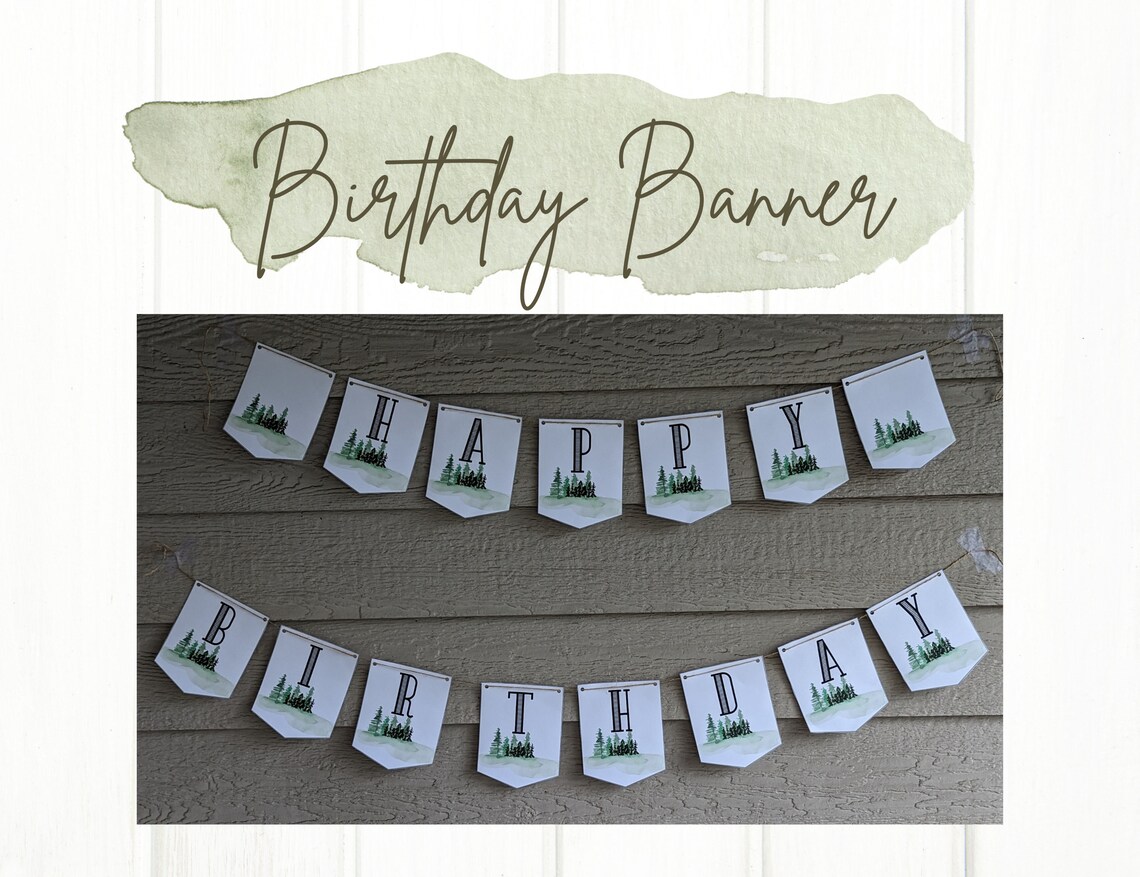 Editable Camping Birthday Party Bundle Camping Invite - Etsy