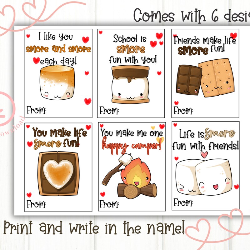 Smores Valentine - Etsy