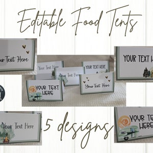 Editable Camping Birthday Party Bundle, Camping Invite, Smore's Invite ...