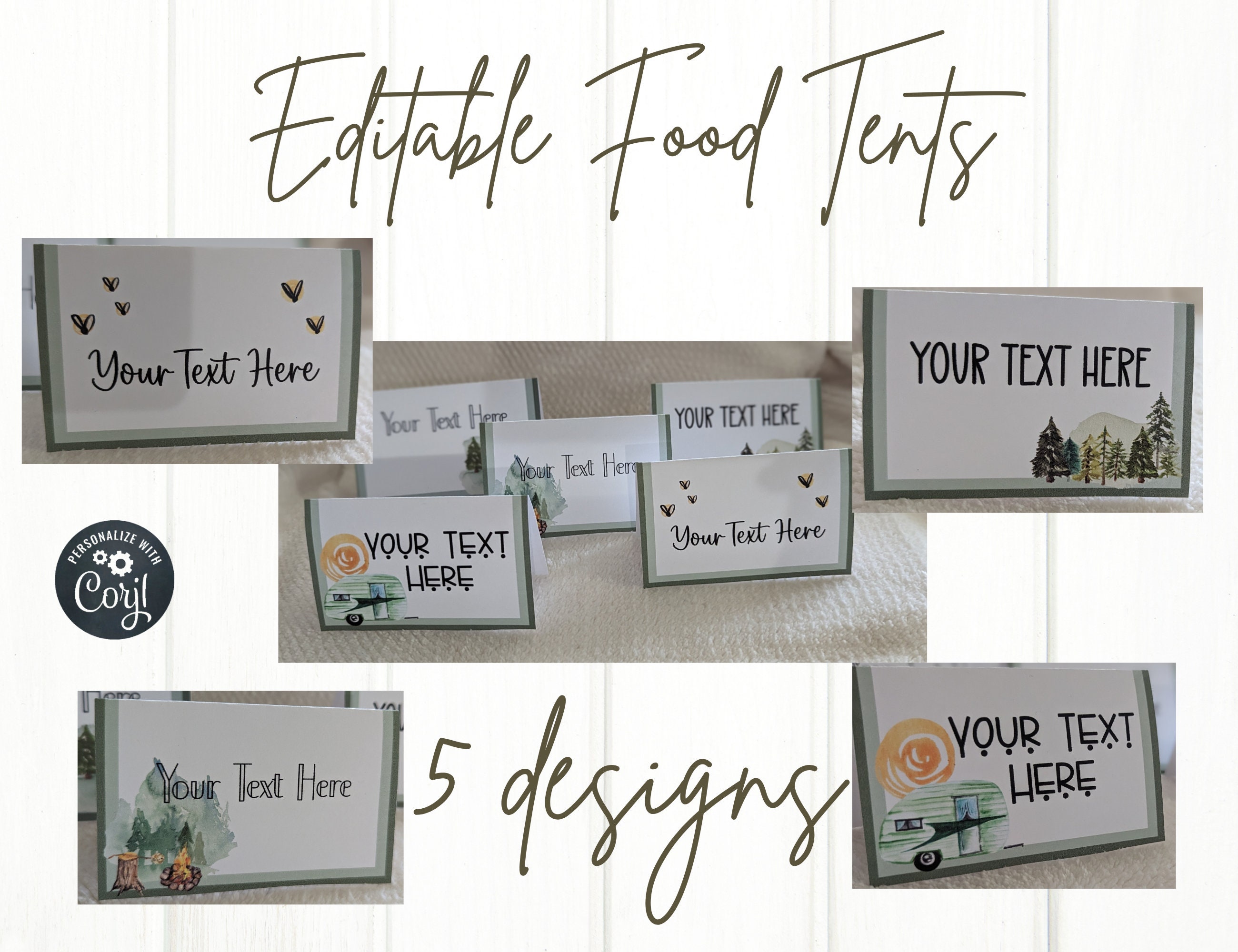 Editable Camping Birthday Party Bundle Camping Invite - Etsy
