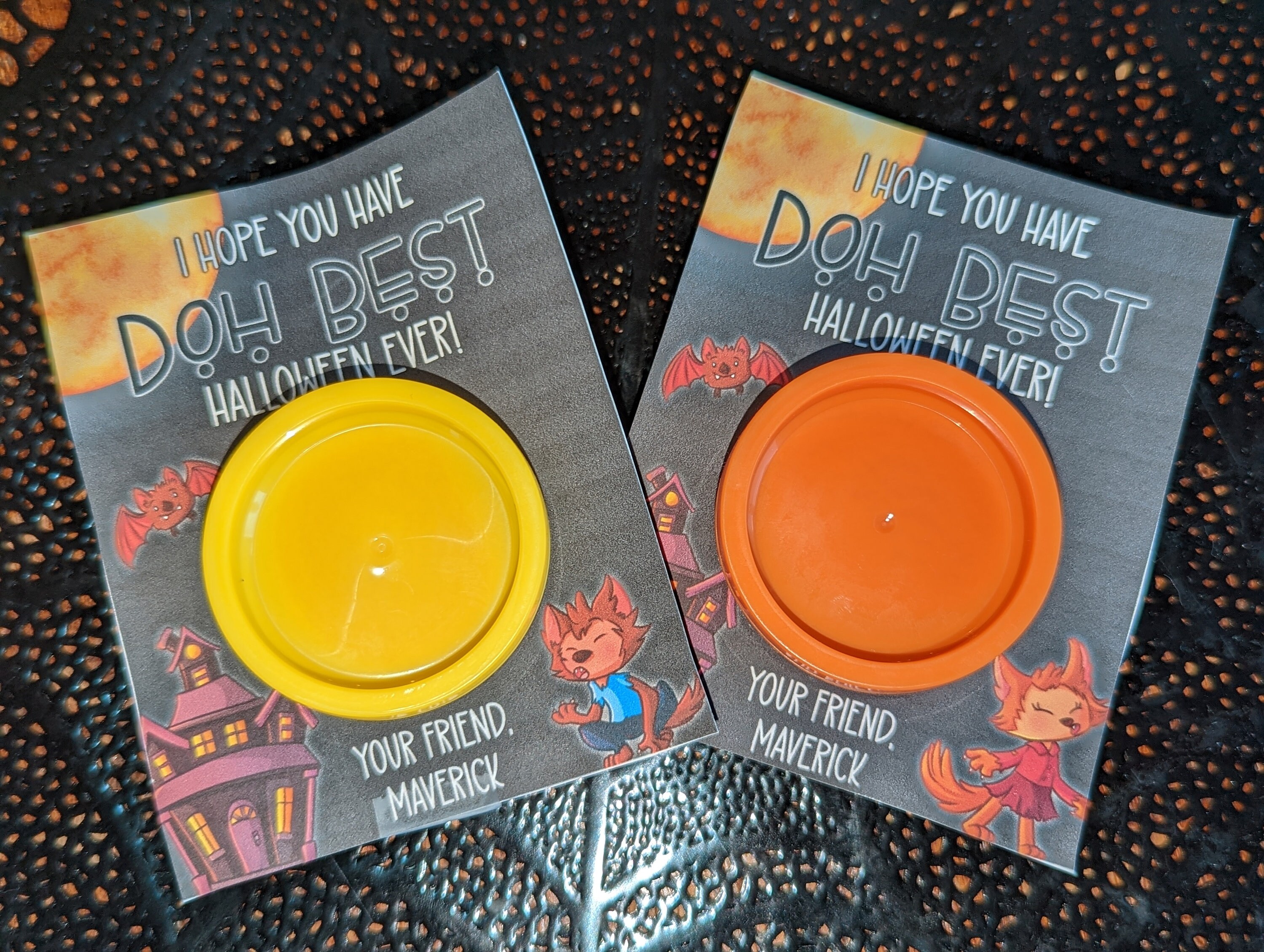 Editable Play Doh Halloween Favor, Halloween Non-candy Treat, Classroom ...