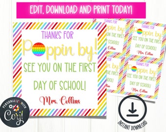 Thanks for Poppin in Tags Back to School - Etsy