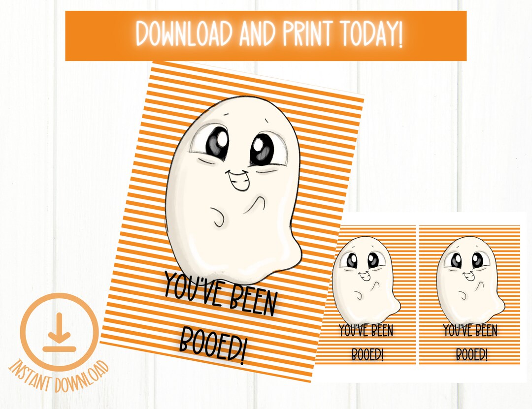 You've Been Booed, Instant Download, Halloween You've Been Booed ...