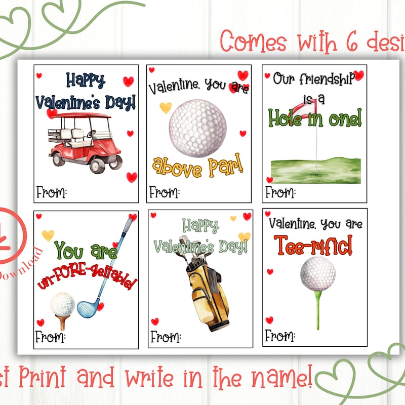 Valentines Golf Candy - Etsy
