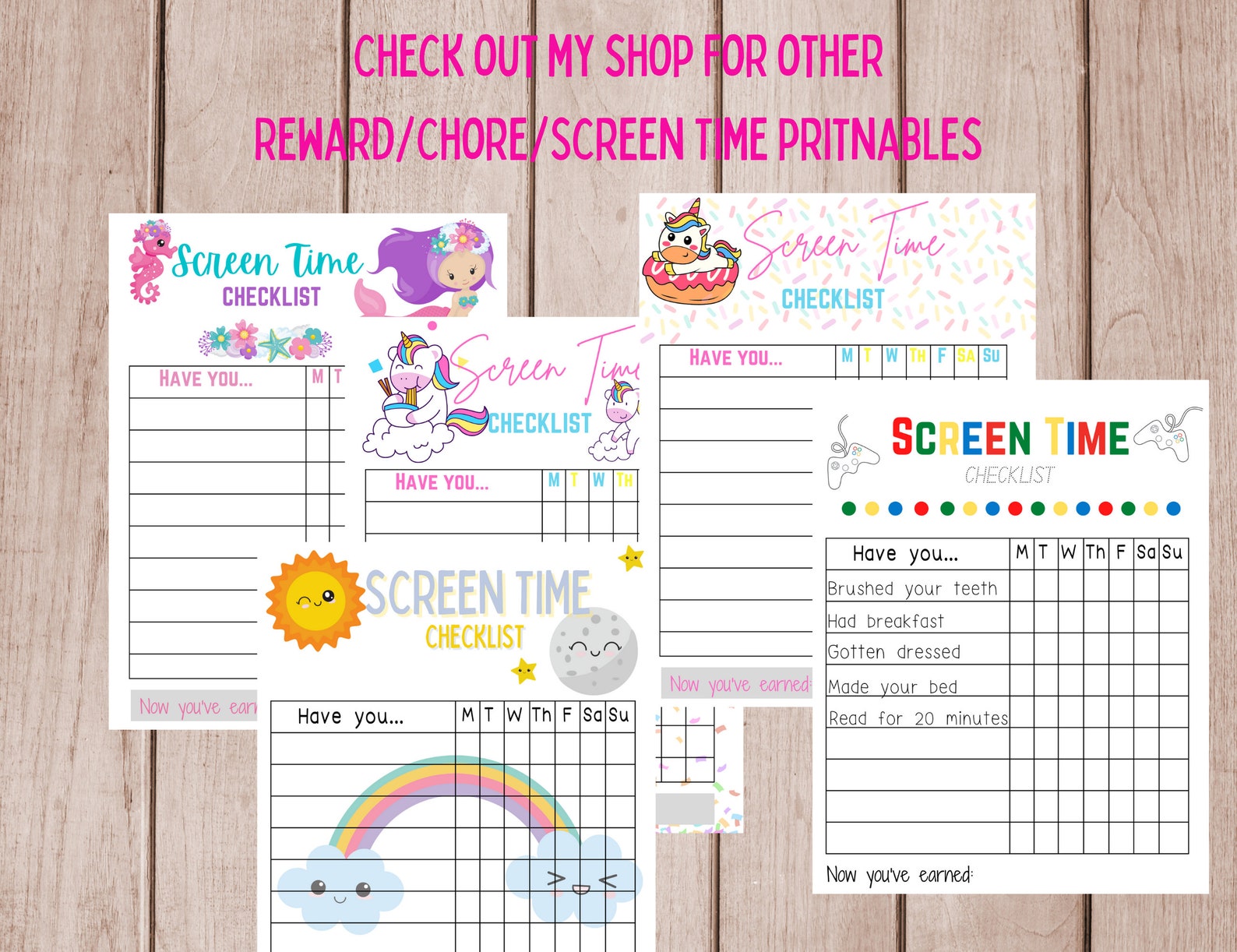 Astronaut Screen Time Checklist | Astronaut Reward Chart | Kids Screen ...