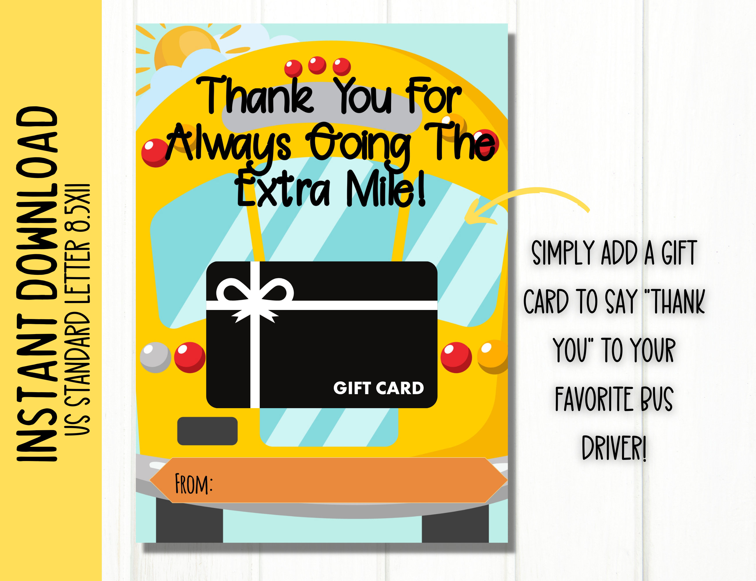 School Bus Driver Appreciation | Summer Tag | Thank You the Sweet Ride ...