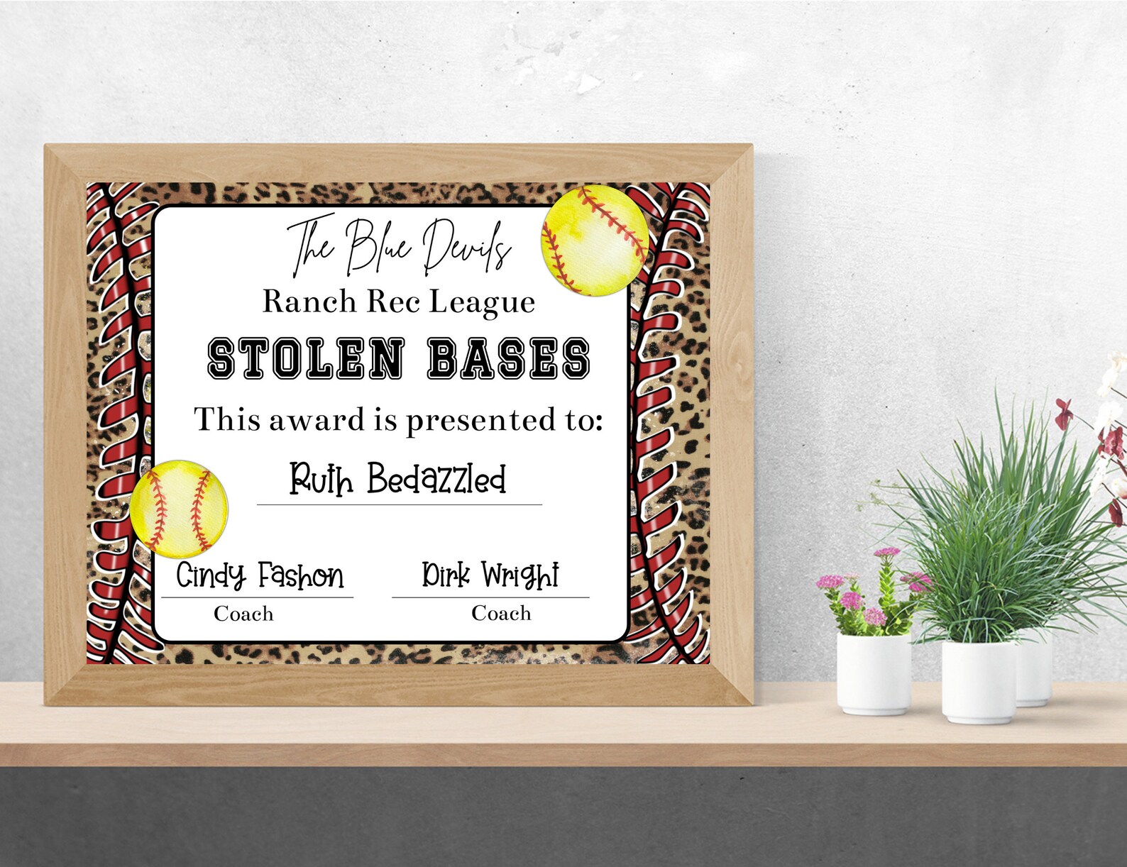 Editable Softball Award Certificates, Softball End of Season Awards 1 ...