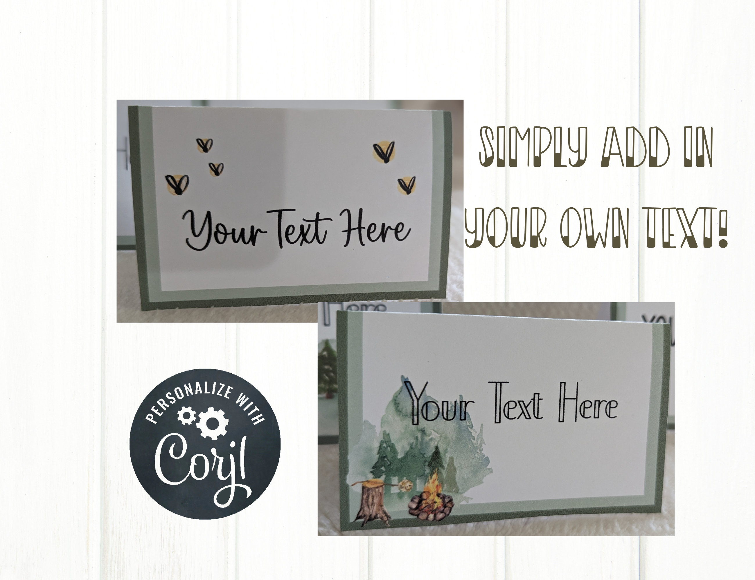 Editable Camping Theme Food Labels, Camping Party Food Tent, Birthday ...